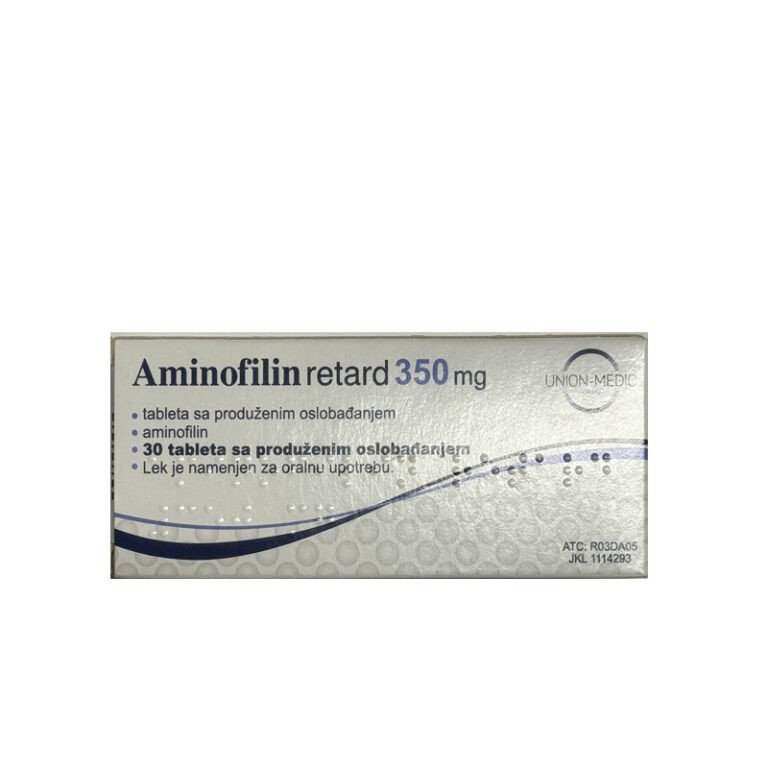 Аминофилин Ретартд / Aminofilin Retard 350mg 30 таблетки